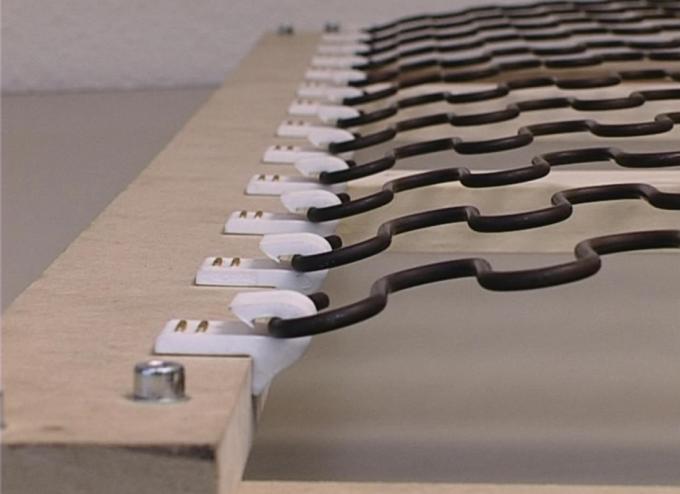 fully-automatic stapler machine for spring button sofa rail