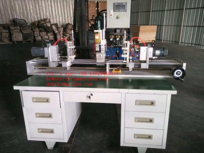 automatic drilling and stapling machines for louvers