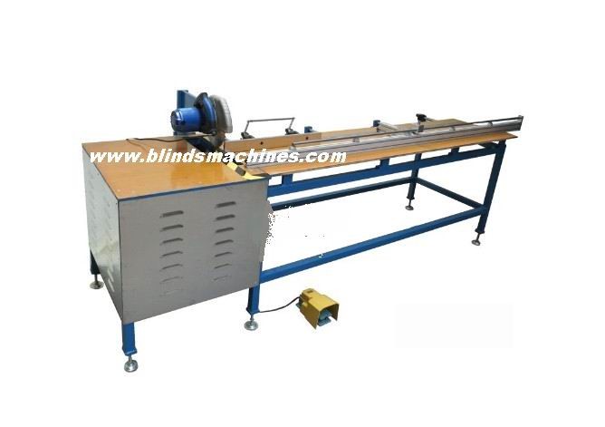 High speed cutting off saw machines for wooden blind slats