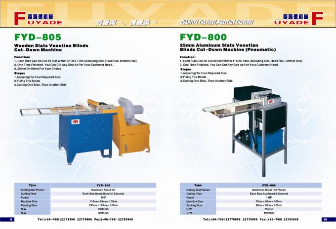 automatic cutting machines for vertical blinds